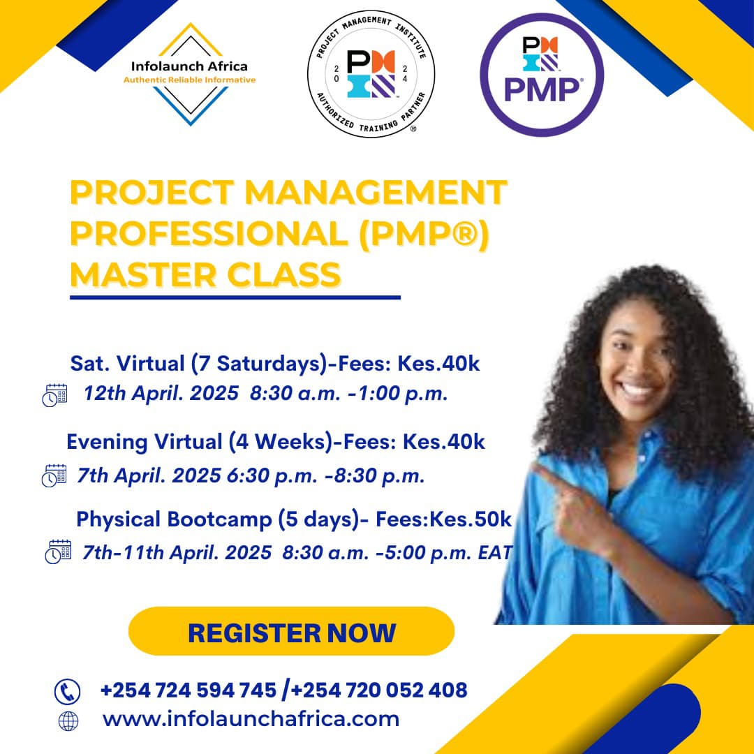 Infolaunch Africa | Training PMP Certification. Project Management Professional. Certification ...